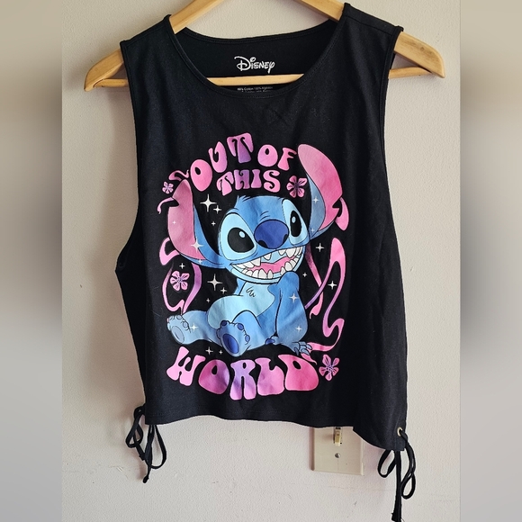 Disney | Tops | Stitch Crop Top | Poshmark
